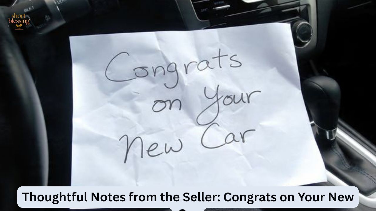 230+ Best New Car Wishes and Messages to Celebrate - short Blessing