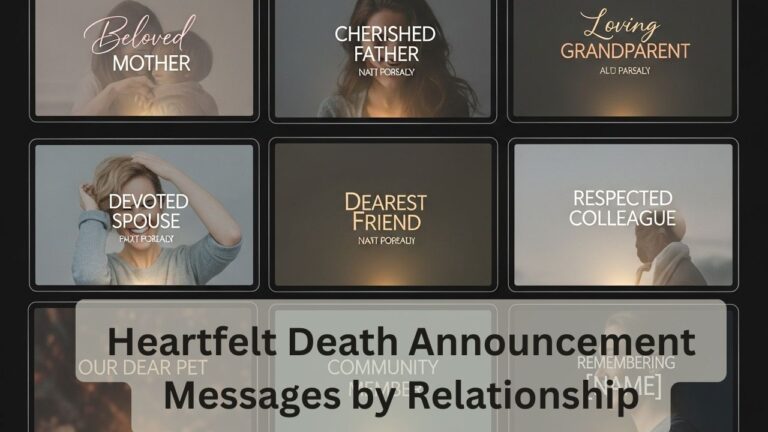 Death Announcement Messages: Thoughtful Ways to Share Sad News - short ...
