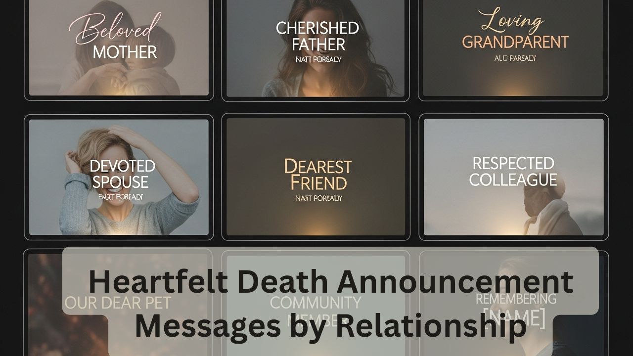 Death Announcement Messages: Thoughtful Ways to Share Sad News - short ...